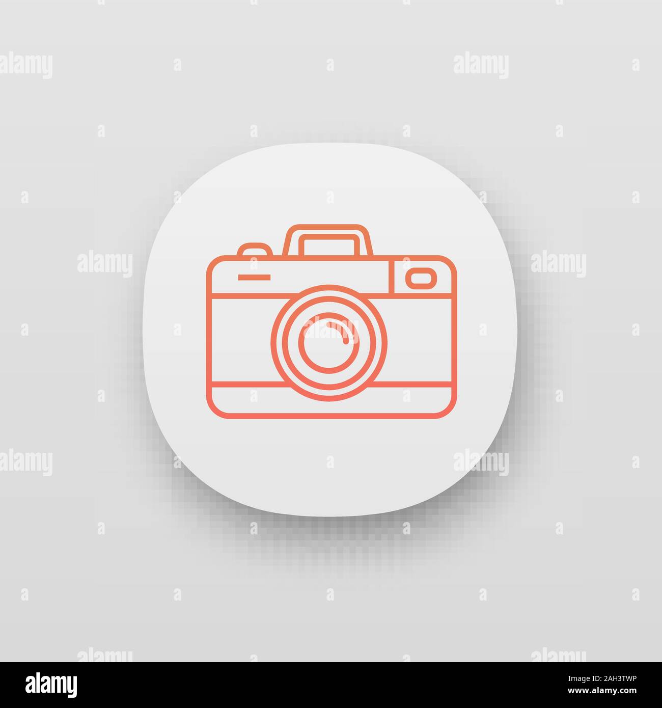 Photo camera app icon. Photography. Taking pictures. UI/UX user ...