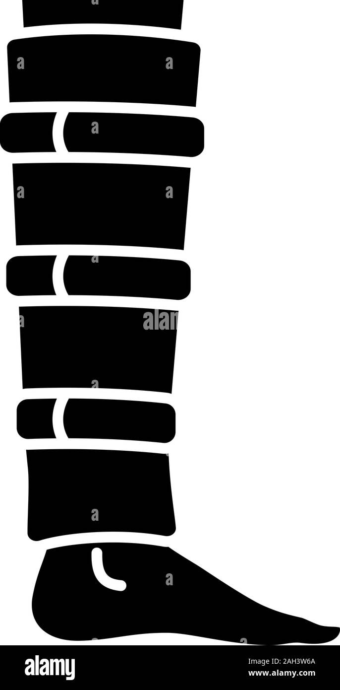 Immobilization lower leg Stock Vector Images - Alamy
