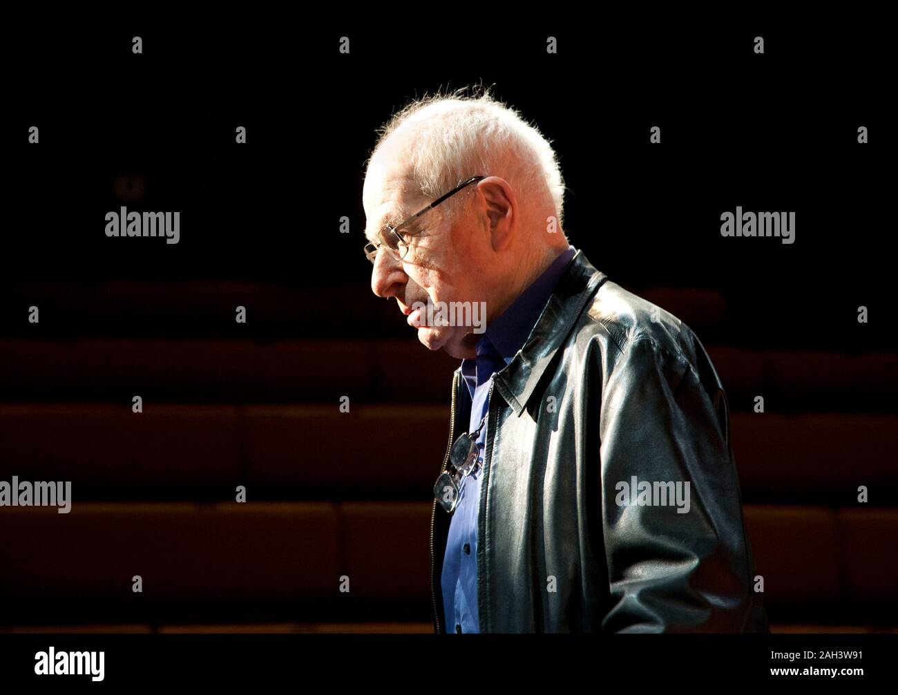 Peter Brook (adapter & director) photographed during a rehearsal of THE ...