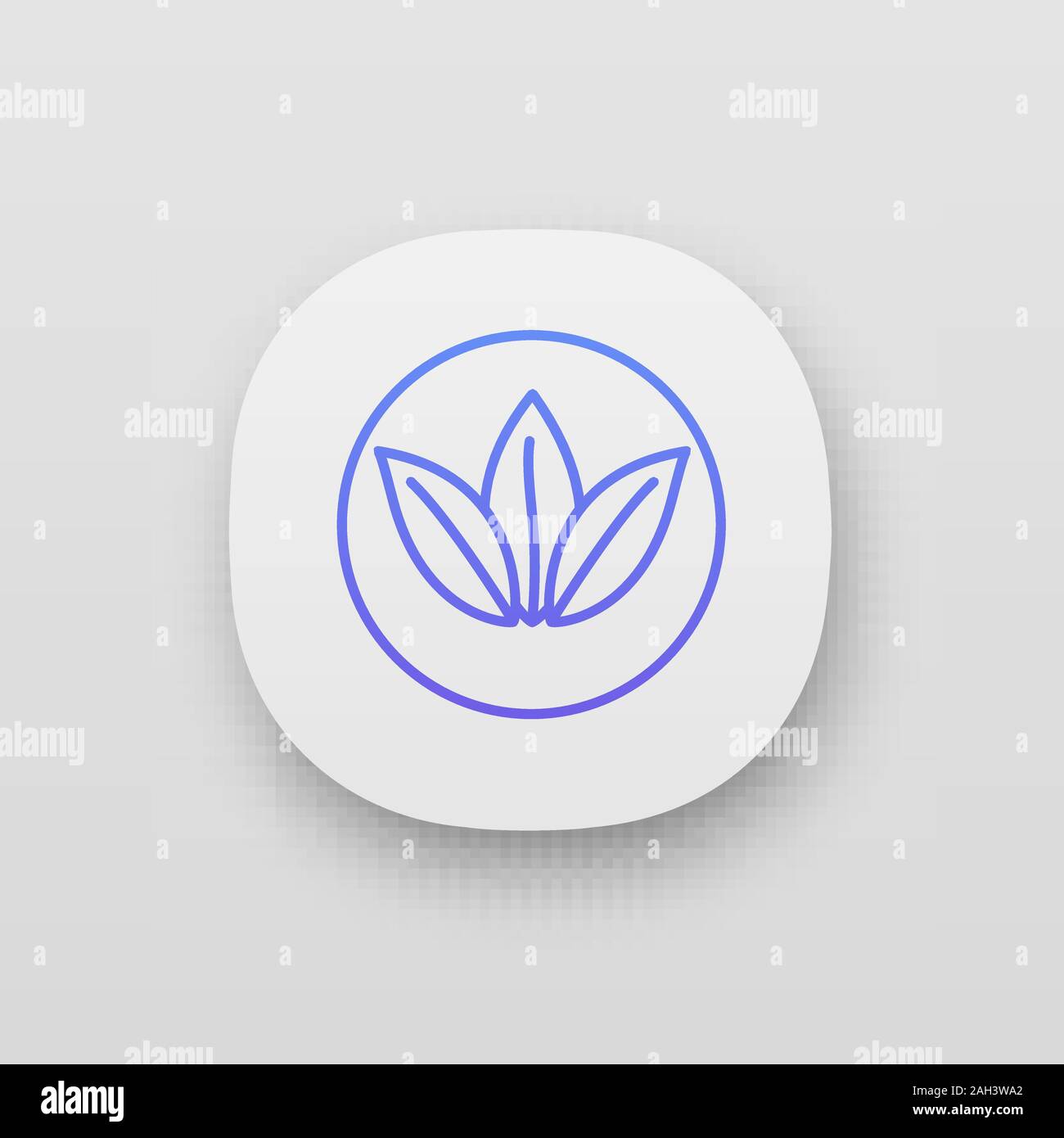 Eco products app icon. UI/UX user interface. Ecological material ...