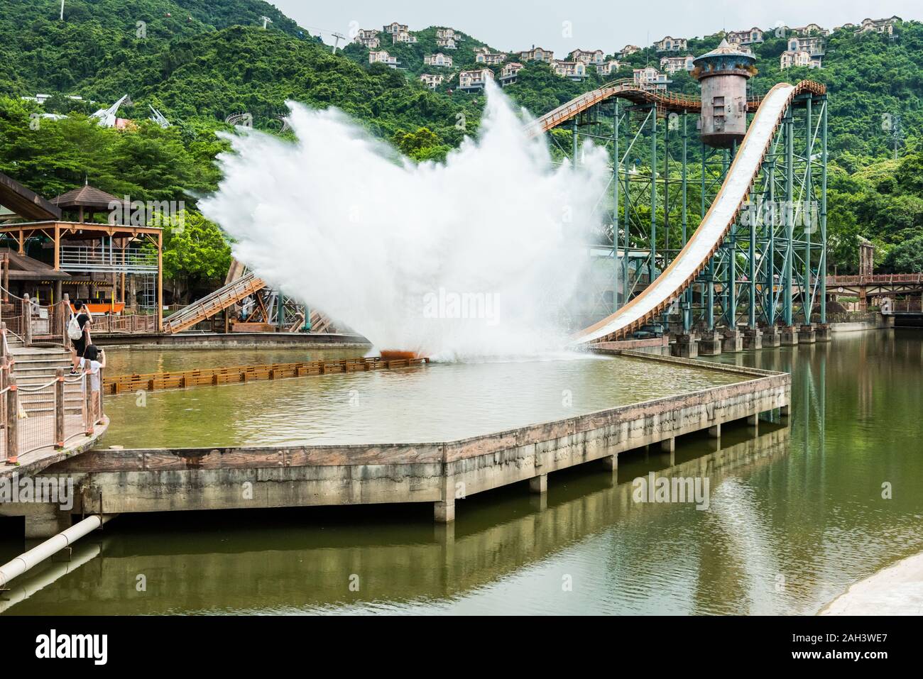 Water slide at Shenzhen Overseas Chinese Town East (OCT East) in ...