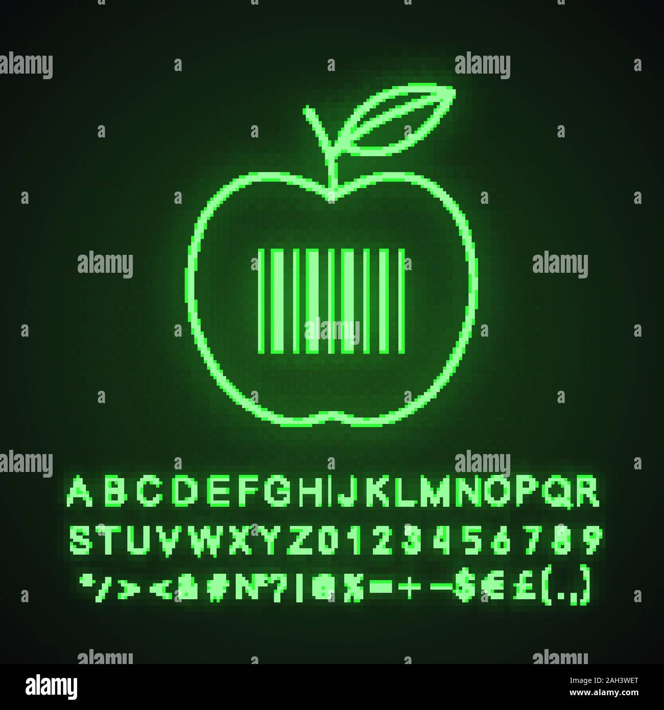 Neon Green Apple Logo