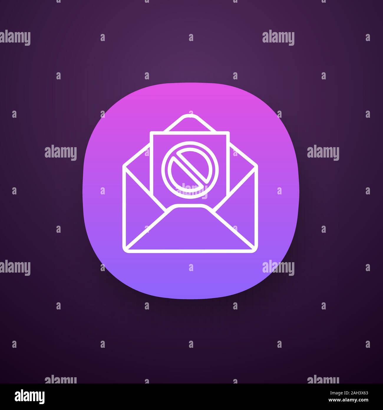 Protest action email notification app icon. Social, political movement ...