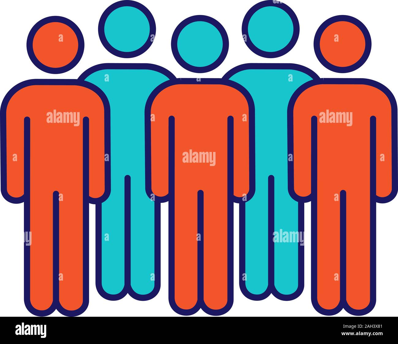 Mass meeting participants Stock Vector Images - Alamy
