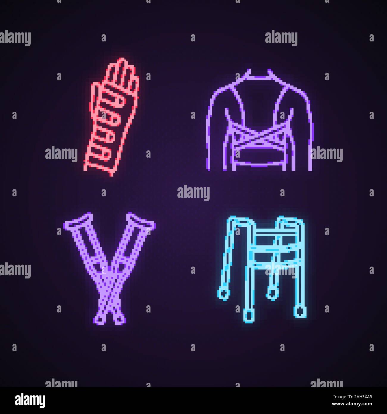 Posture brace Stock Vector Images - Alamy