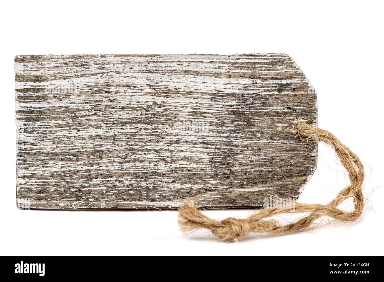 Wooden label, isolated Stock Photo - Alamy