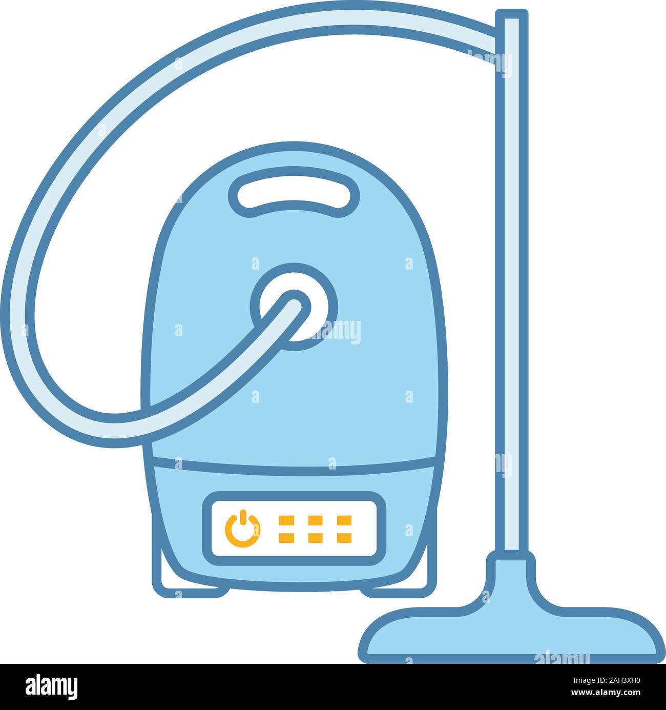 Vacuum cleaner color icon. Wet and dry vacuum. Household appliance ...