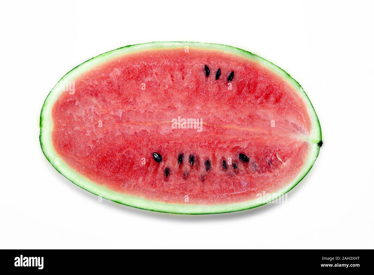 Top view Slice of red watermelon isolated on white background Stock ...
