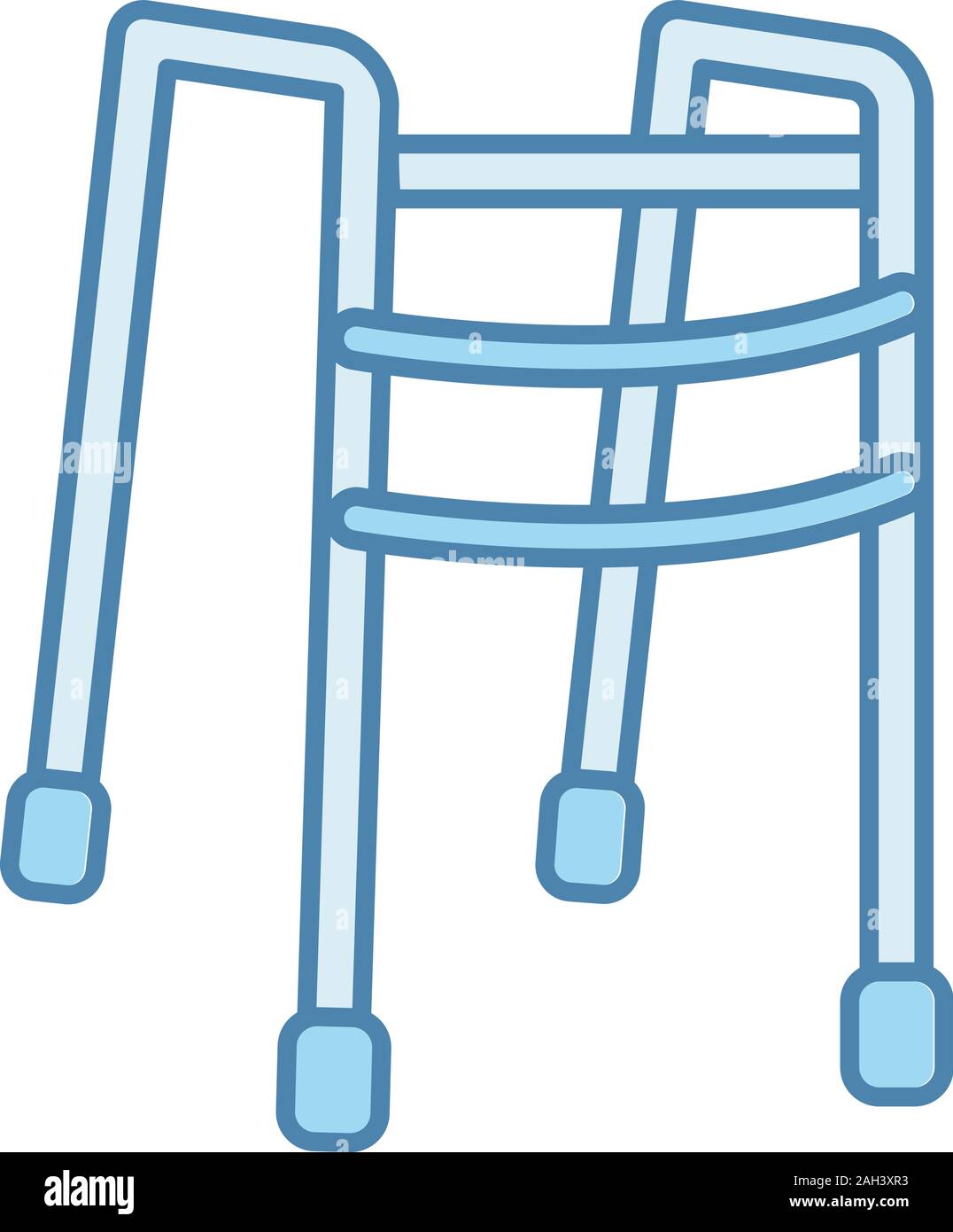 Walker color icon. Walking frame. Mobility aid. Handicap equipment ...