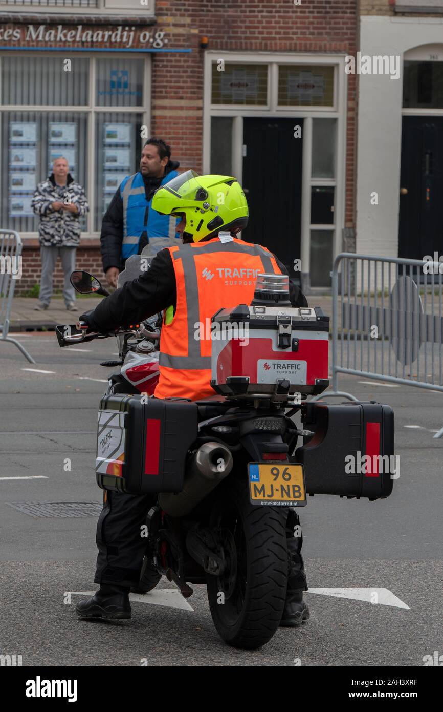 Traffic Support Motors At The Amsterdam Marathon The Netherlands 2019 ...