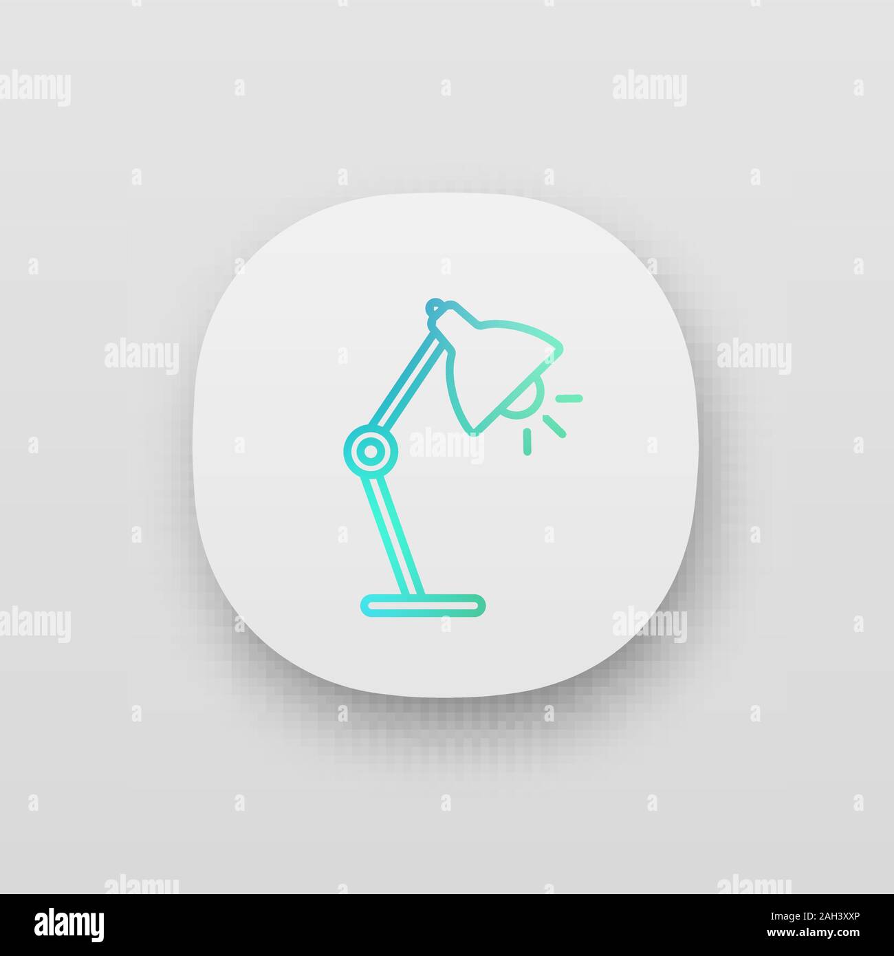 Table lamp app icon. Desk lamp. UI/UX user interface. Web or mobile ...