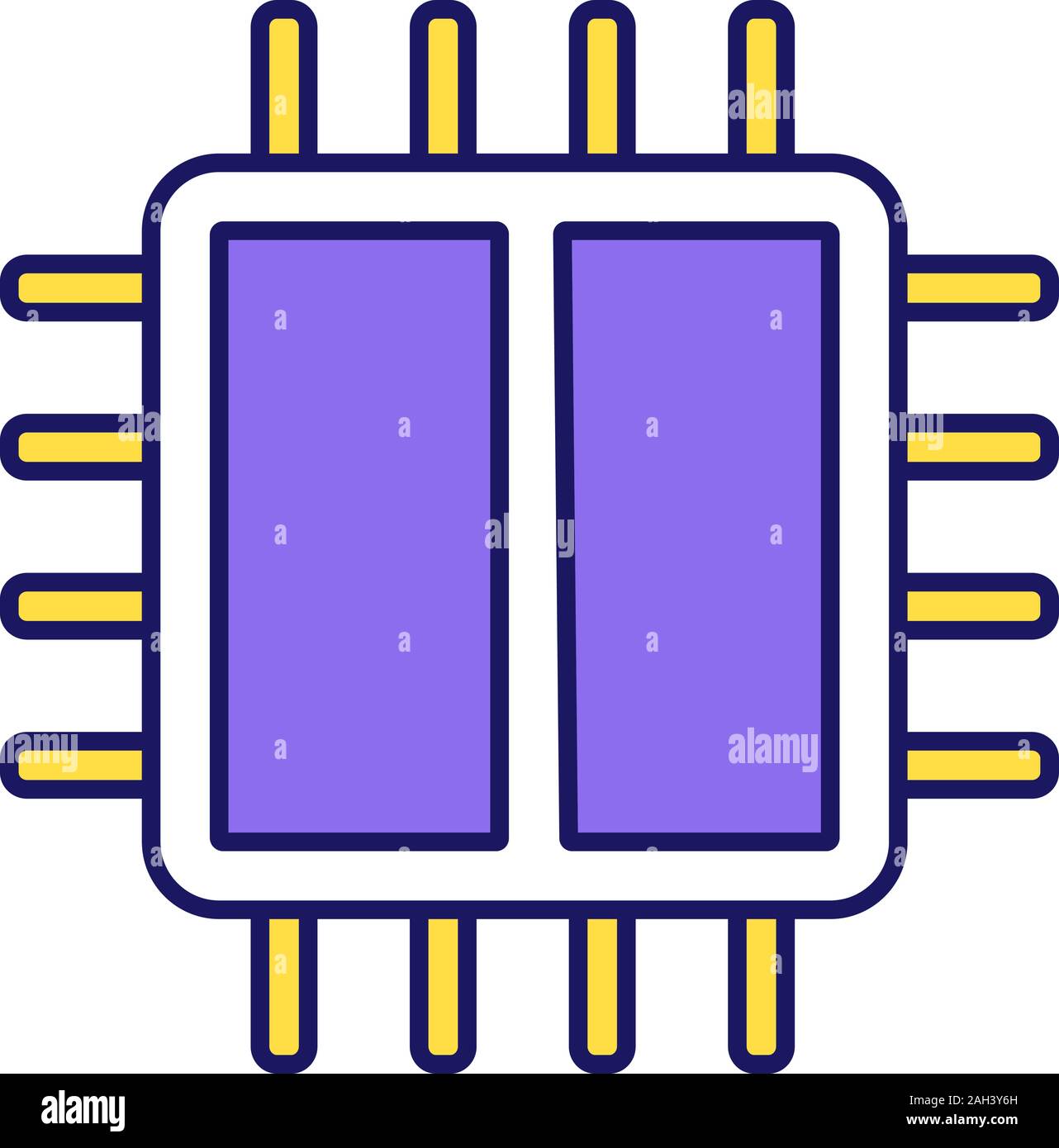 Cartoon illustration computer cpu unit hi-res stock photography and ...