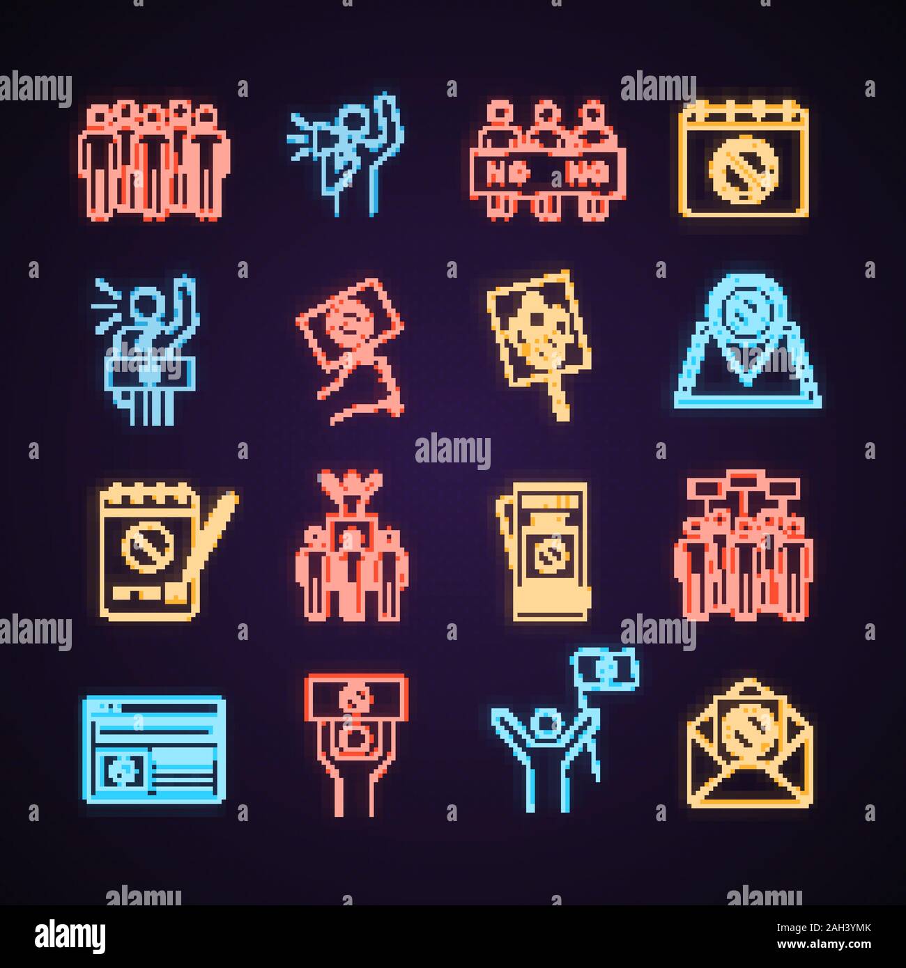 Political protest movements Stock Vector Images - Alamy