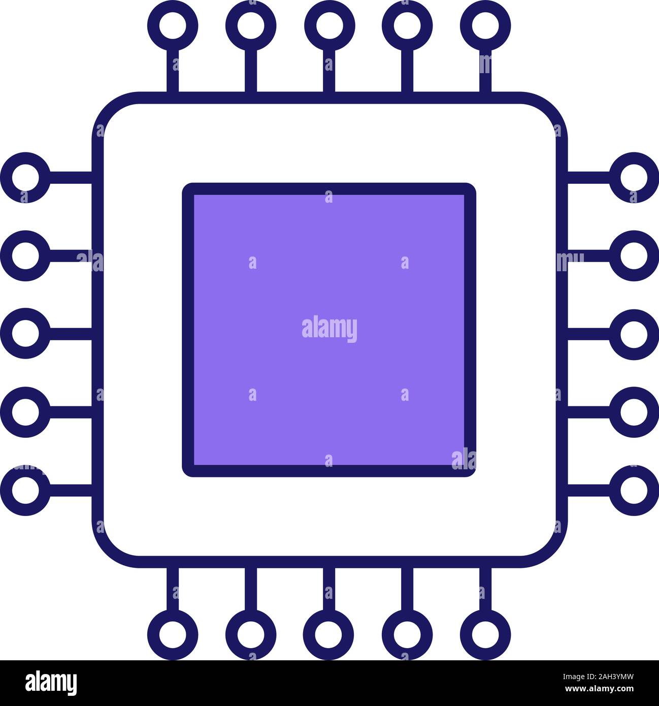 Cartoon illustration computer cpu unit hi-res stock photography and ...