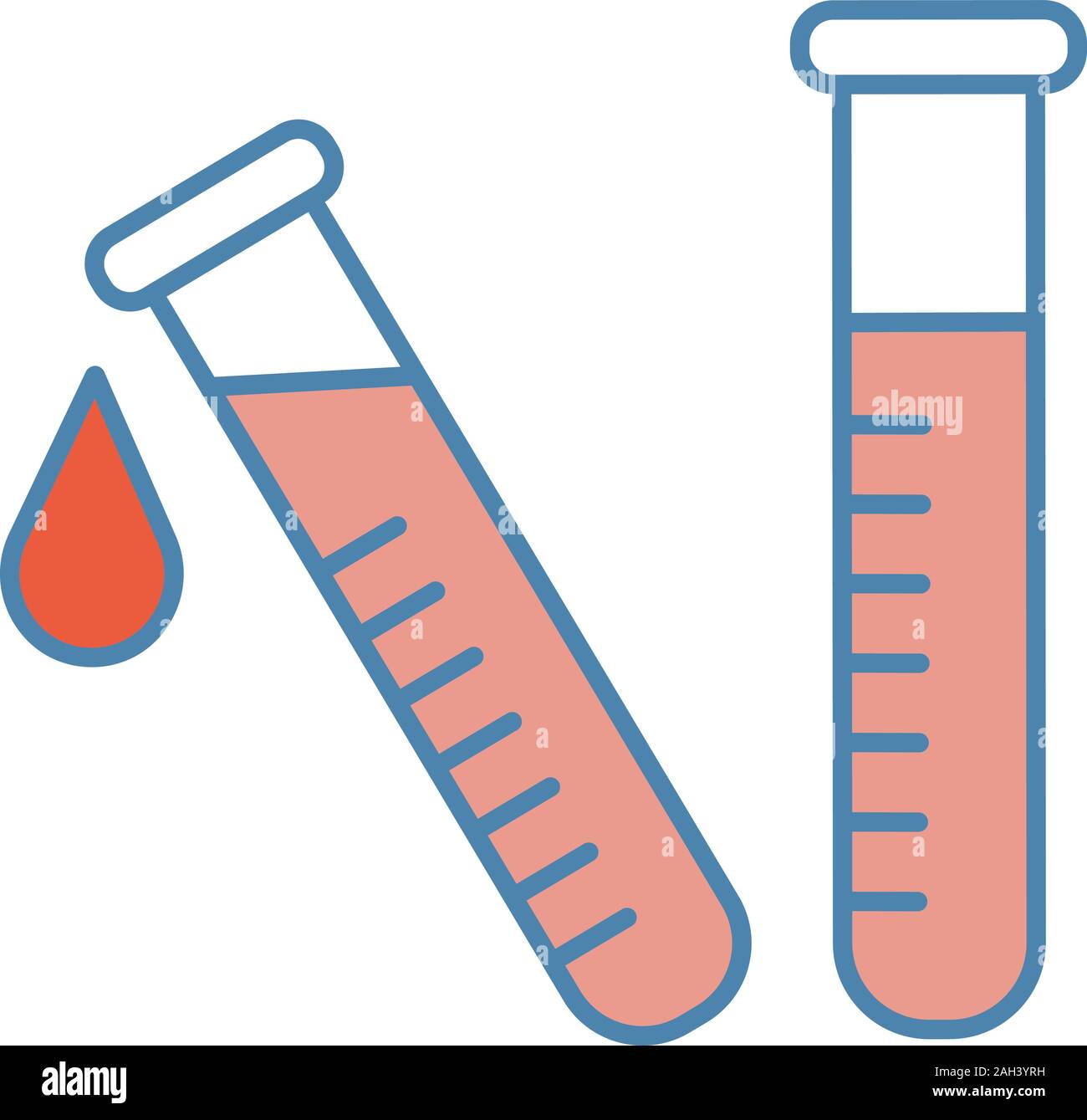 Laboratory test color icon. Lab diagnostics. Chemical research. Test ...