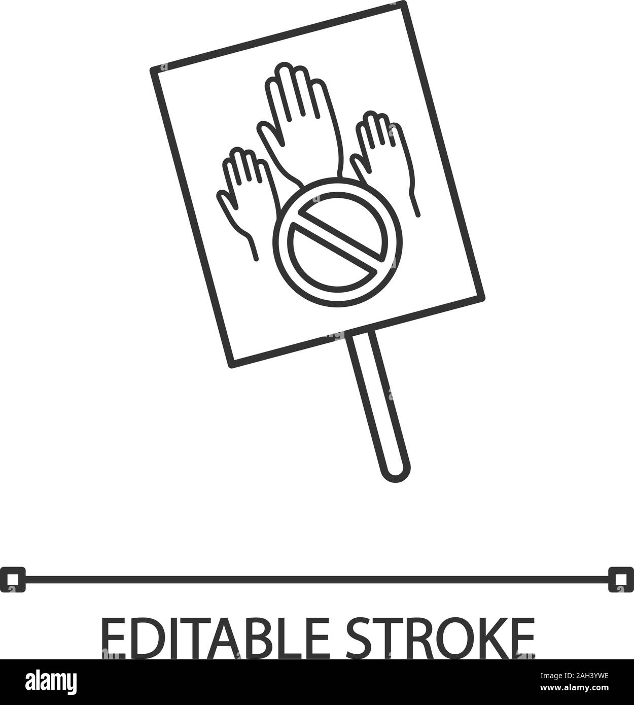 Voting placard Black and White Stock Photos & Images - Alamy