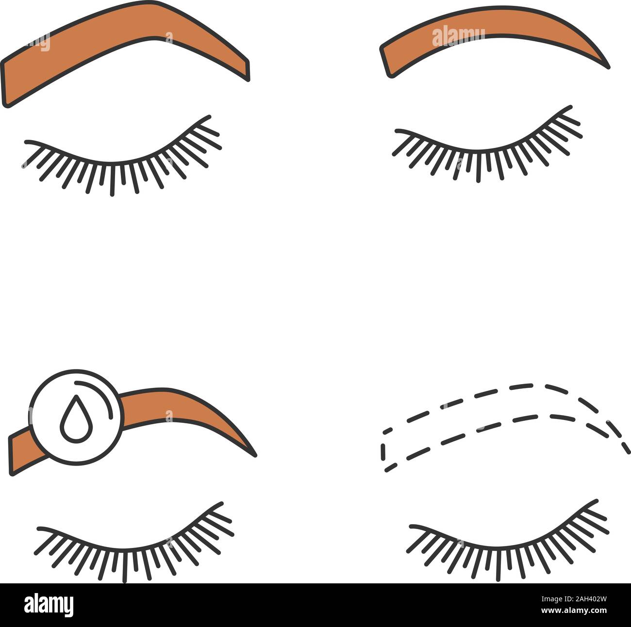 Arched eyebrow shape illustration hi-res stock photography and images ...
