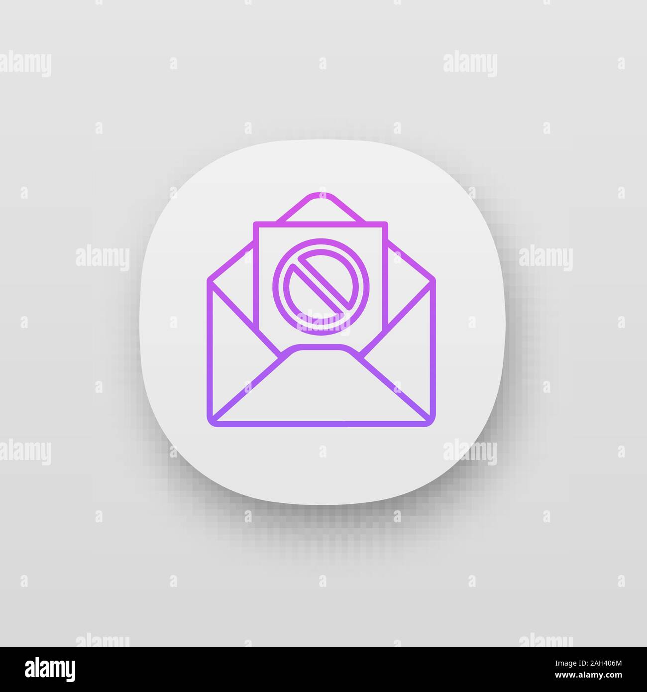 Protest action email notification app icon. Social, political movement ...