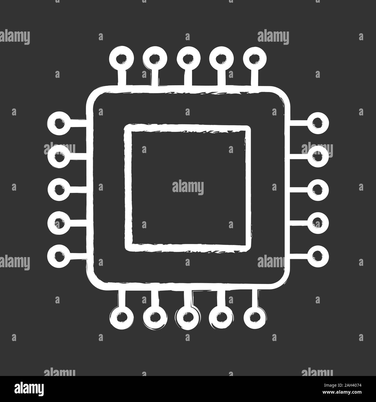 Processor chalk icon. Microprocessor. CPU. Central processing unit ... Processor chalk icon. Microprocessor. CPU. Central processing unit ...