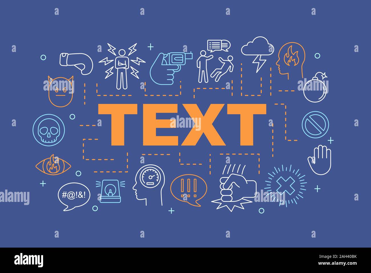 Anger word concepts banner. Presentation, website. Stress and burnout ...