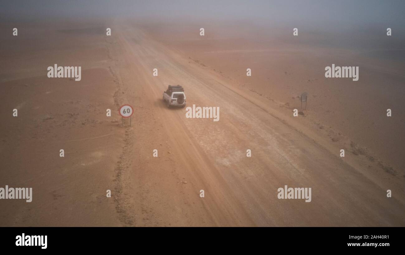 Aerial drone view 4x4 vehicle hi-res stock photography and images - Alamy
