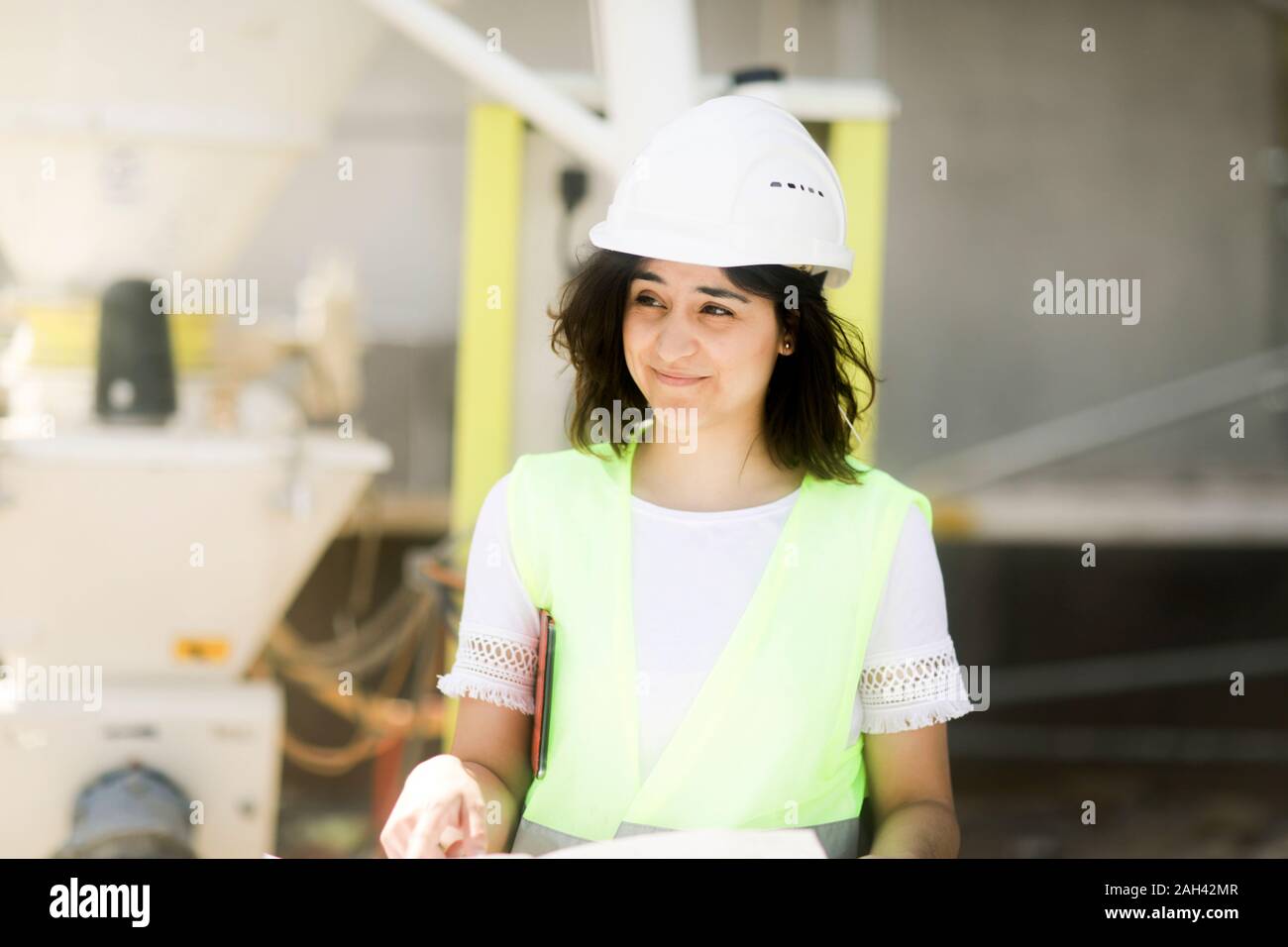 Female construction engineer during work Stock Photo - Alamy