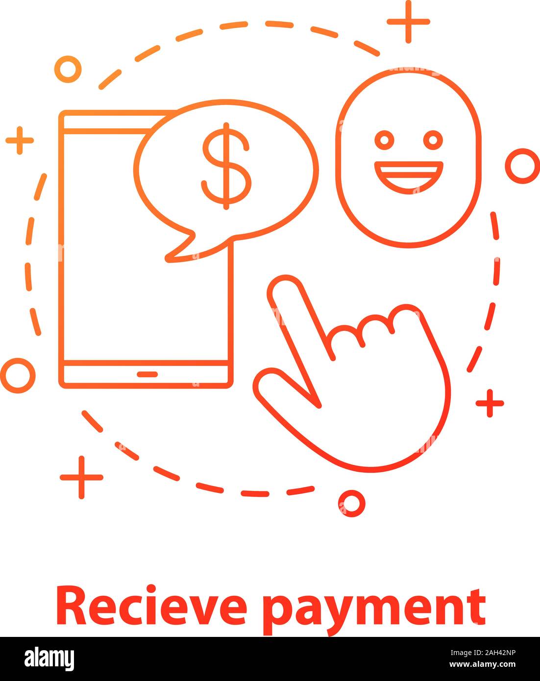 Payment notification concept icon. Successful e-payment idea thin line ...