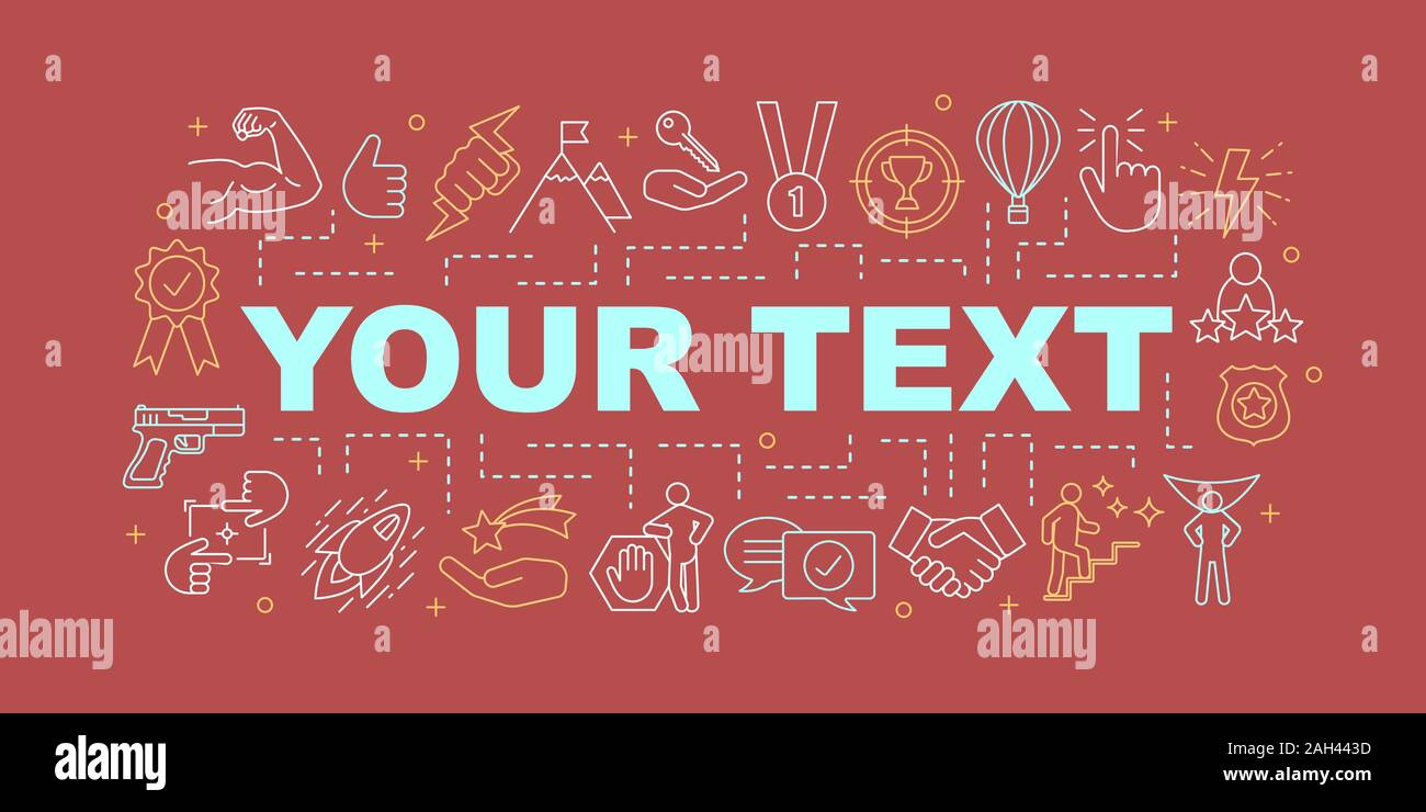 Courage word concepts banner. Strength. Leadership. Goal achieving ...