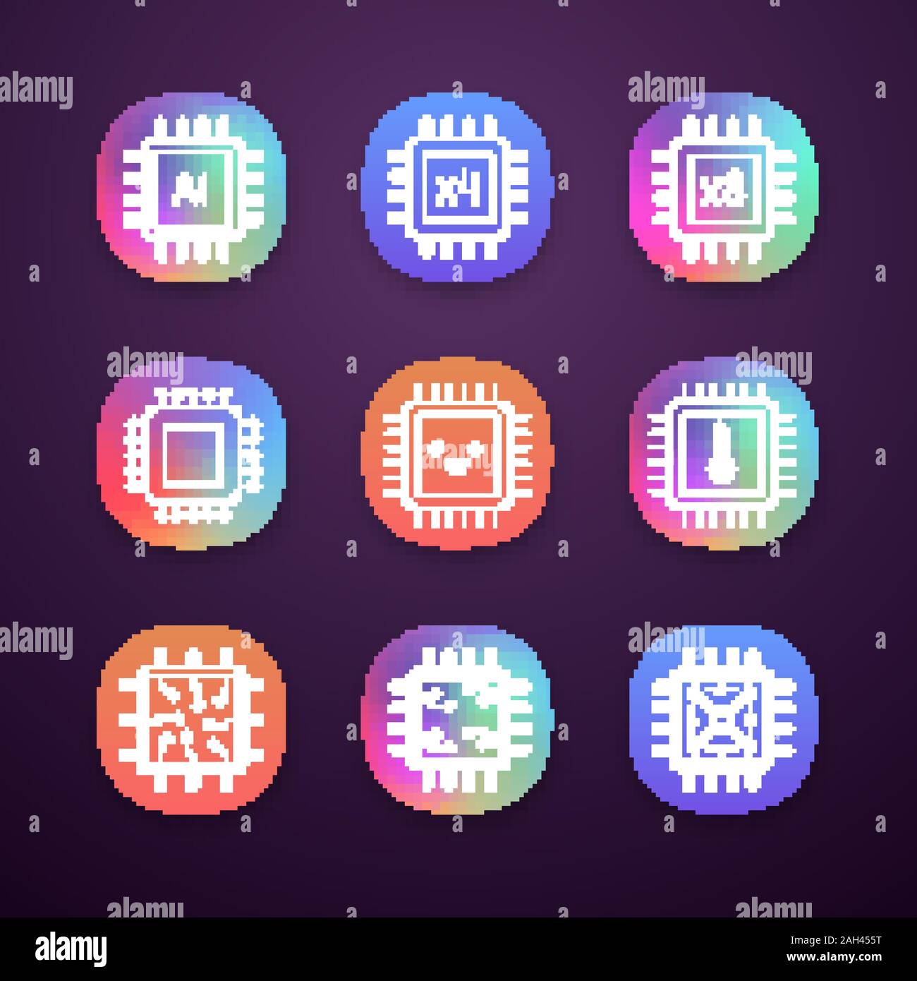 Mobile processors Stock Vector Images - Alamy