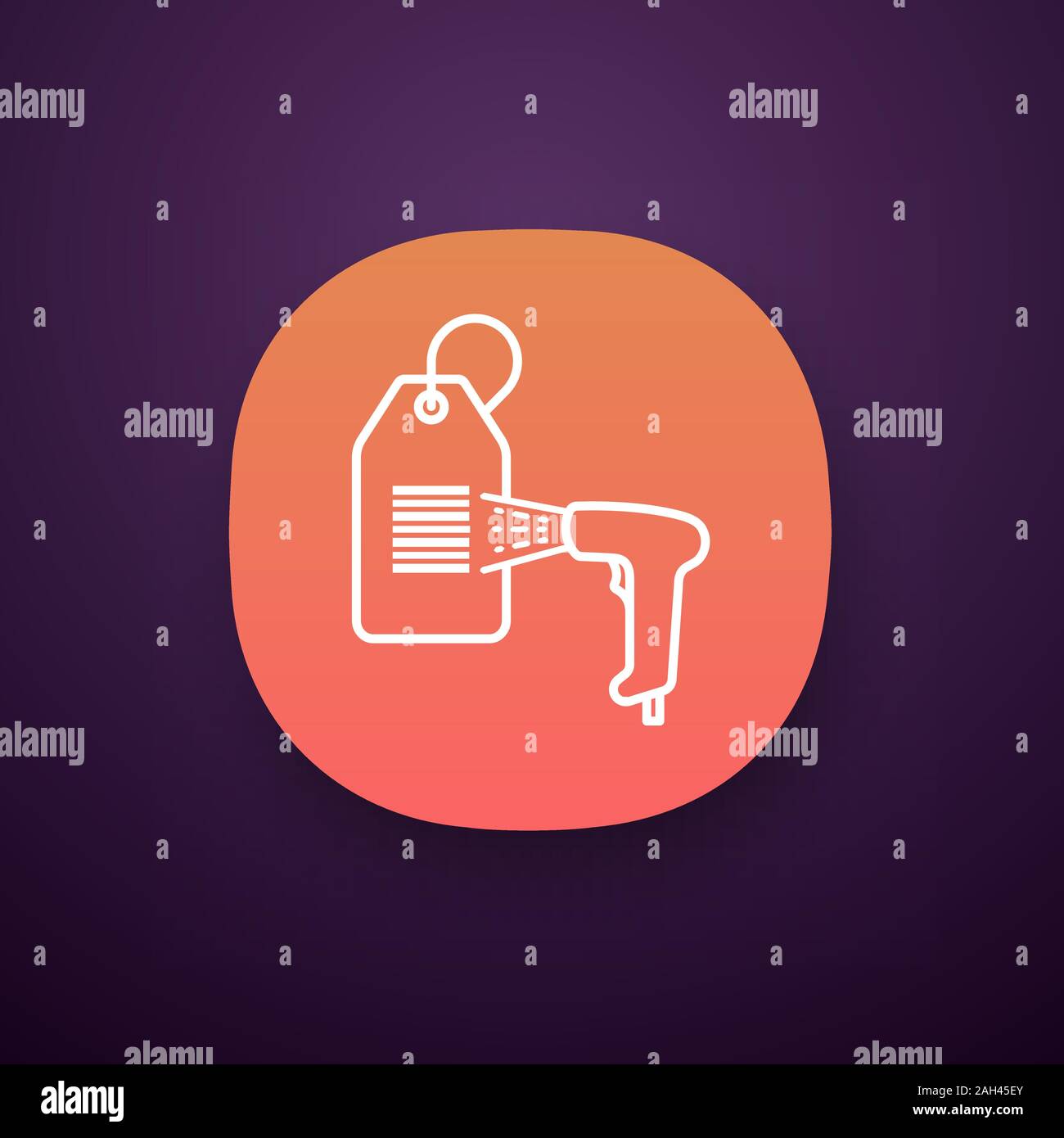 Barcode Reader Scanning Hang Tag App Icon Uiux User Interface Store Price Label Scanning With