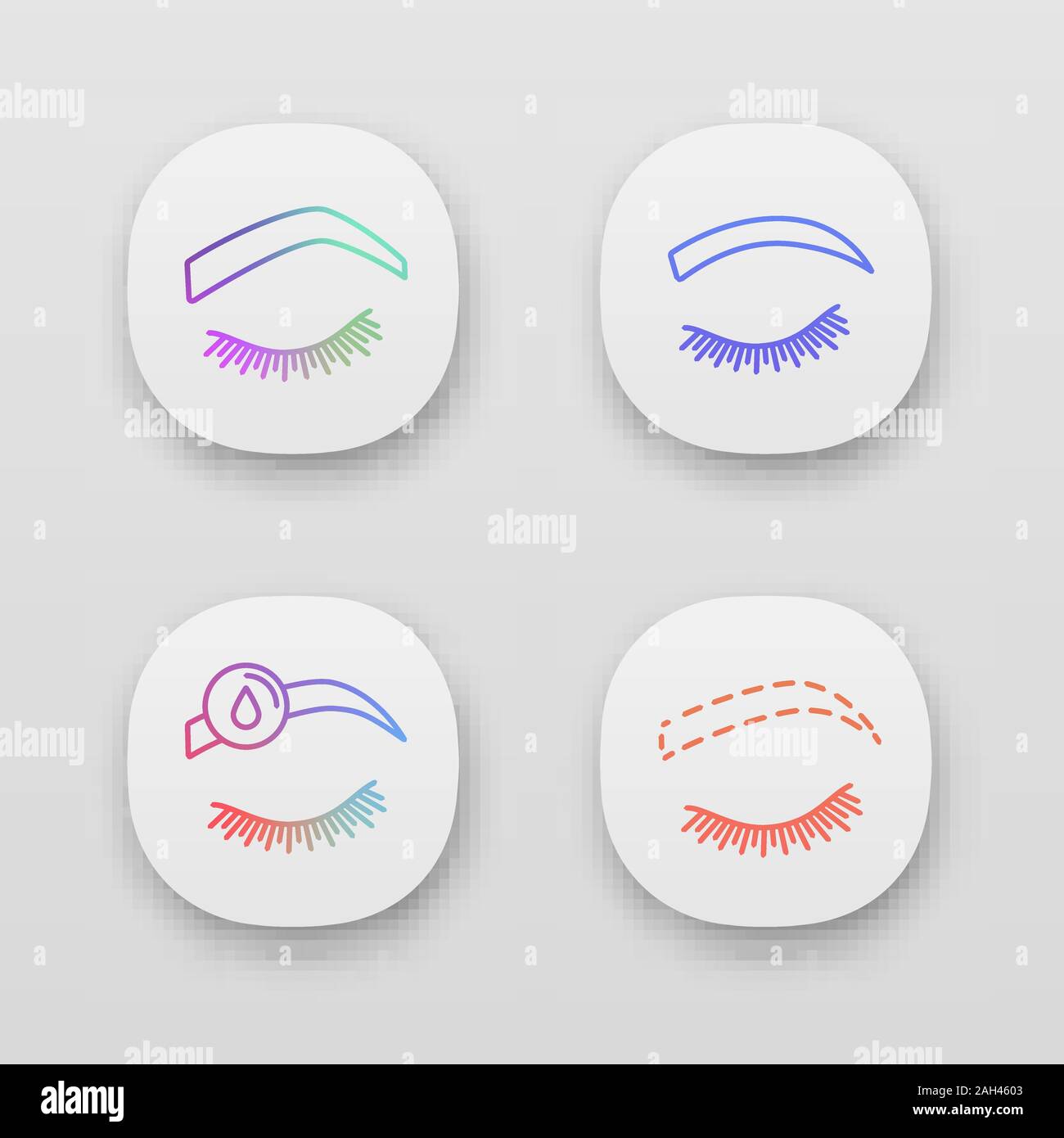 Makeup applications Stock Vector Images - Alamy
