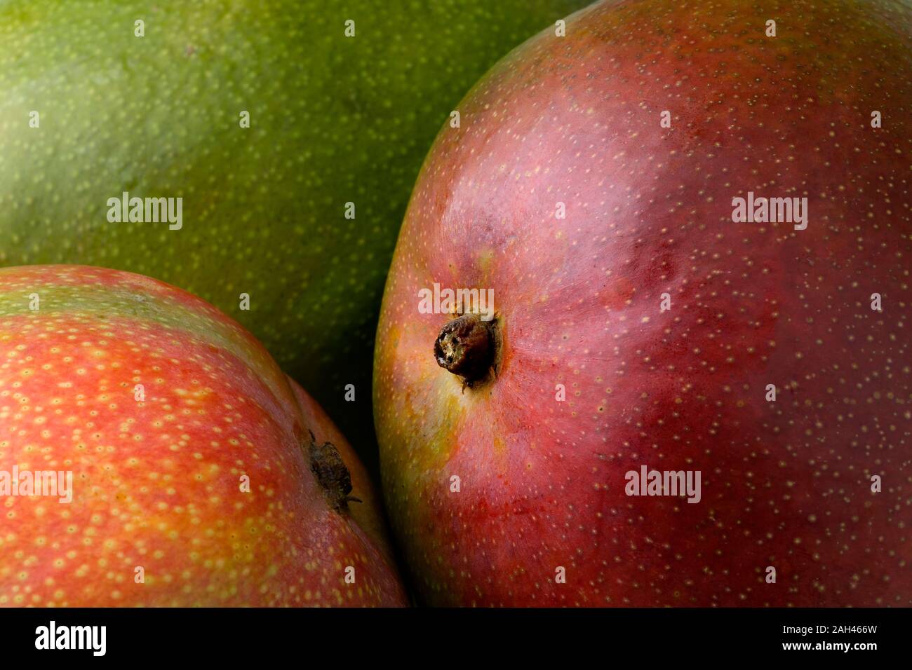 Fresh whole mangoes close up full frame Stock Photo - Alamy