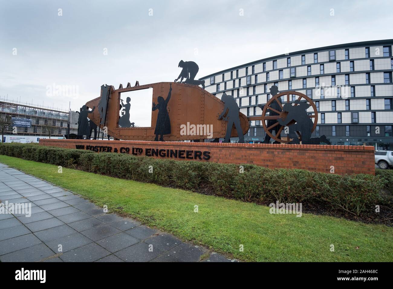 WW1 tank production memorial in Lincoln, UK Stock Photo - Alamy