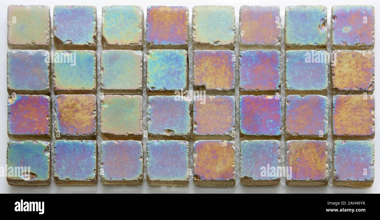 Rustic style mosaic tiles with rough edges Stock Photo - Alamy