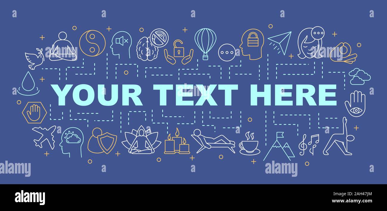 Calmness word concepts banner. Mind freedom. Wellness, peace ...