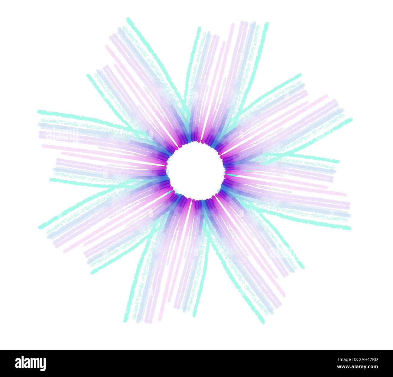 sun rainbow fireworks pink purple watercolor drawing imitation digital ...