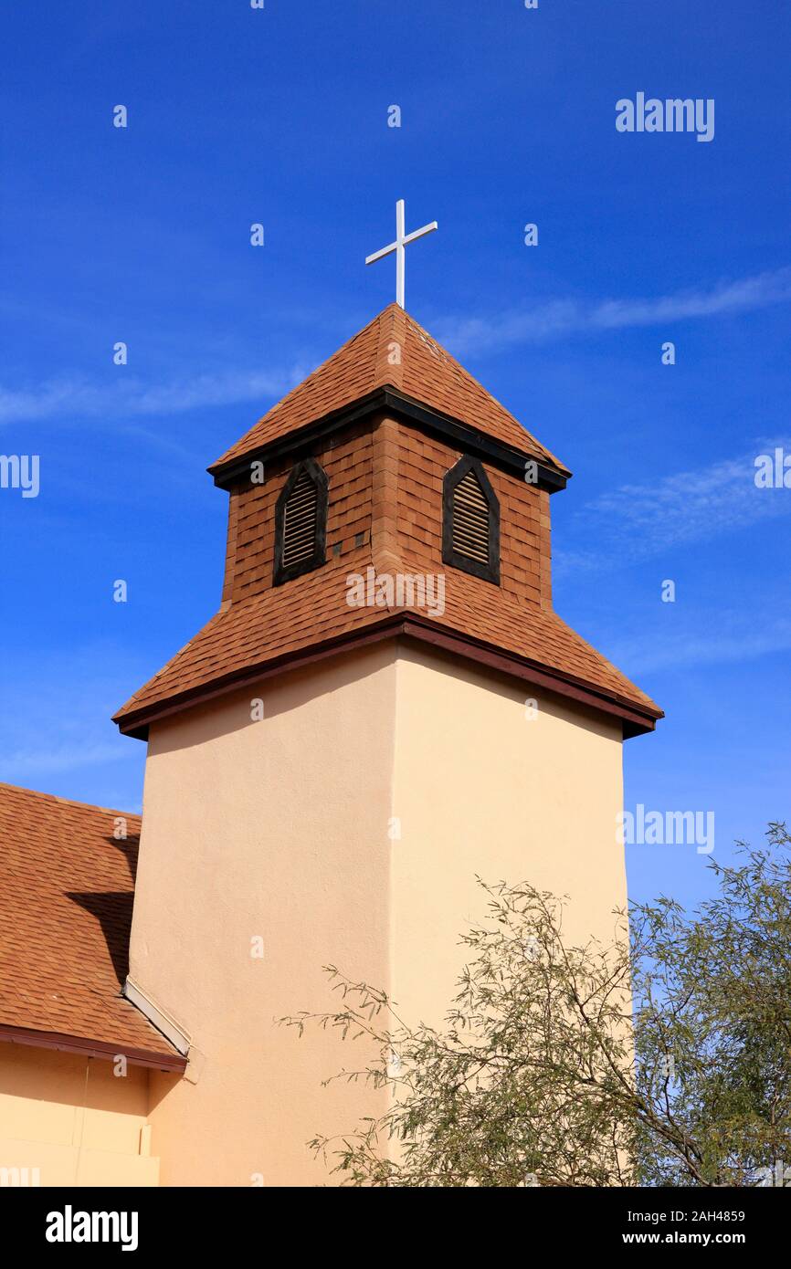 The Catholic church of St. Ann in Old Tubac in Southern Arizona Stock ...