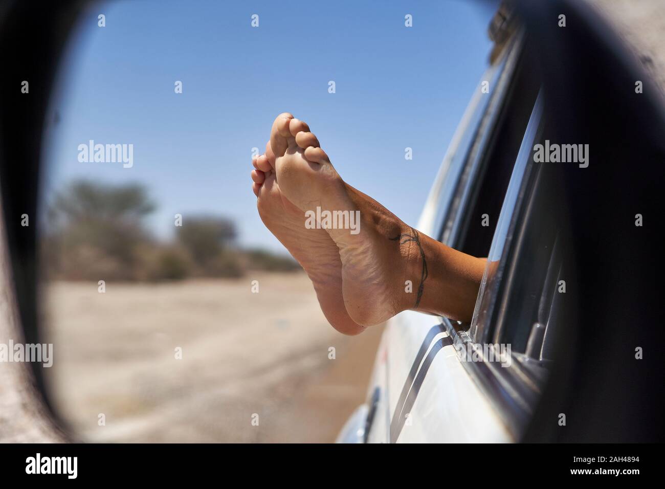 Feet Out Car Window High Resolution Stock Photography and Images - Alamy