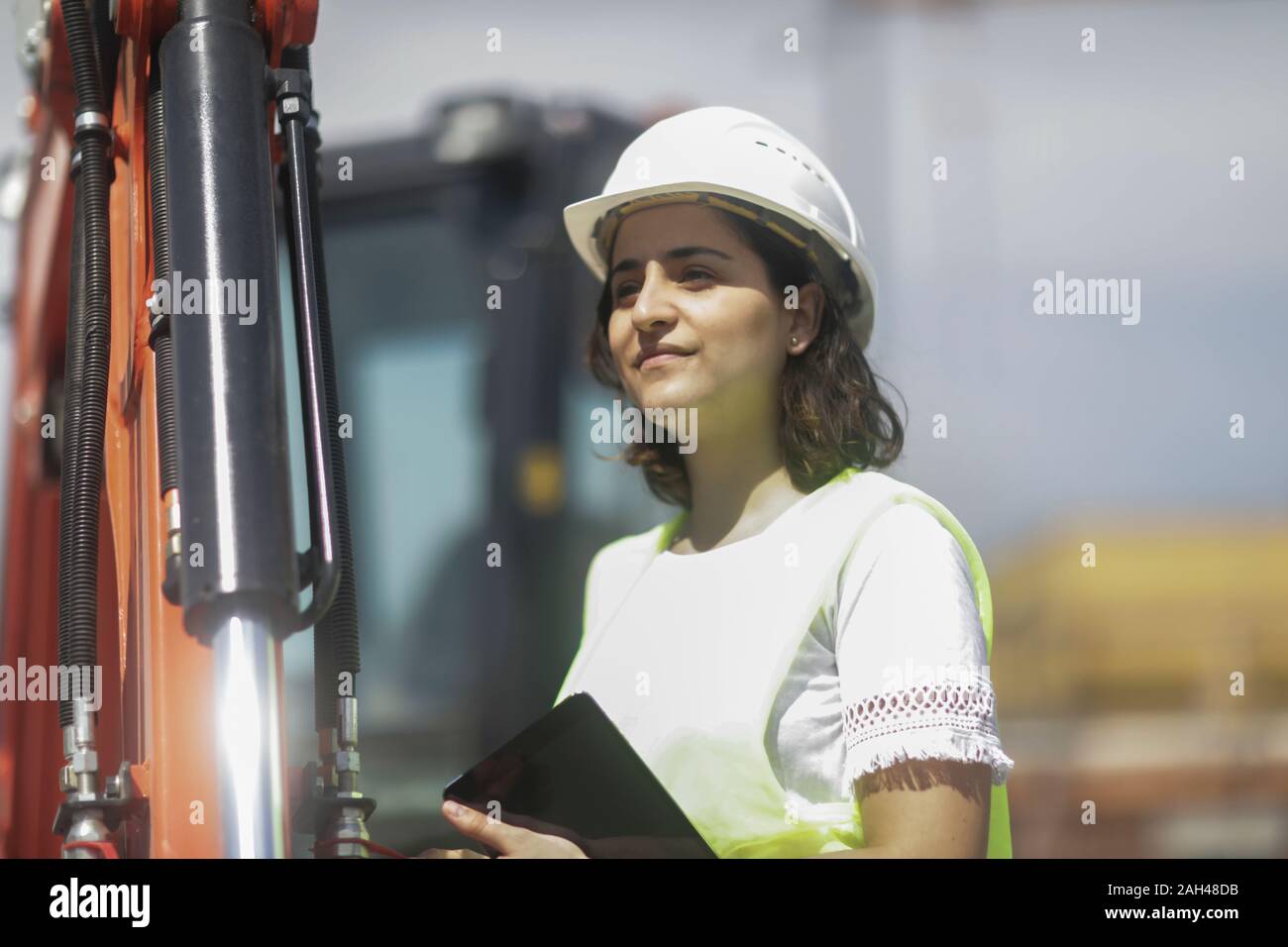 Female construction engineer during work Stock Photo - Alamy