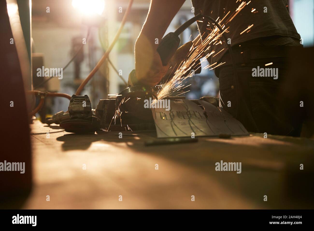 Metal worker working hi-res stock photography and images - Alamy