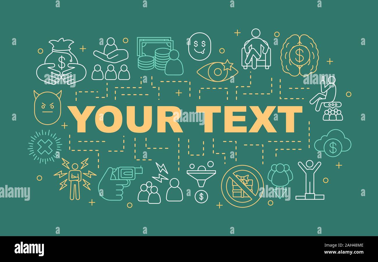 Greed word concepts banner. Pride. Presentation, website. Avarice ...