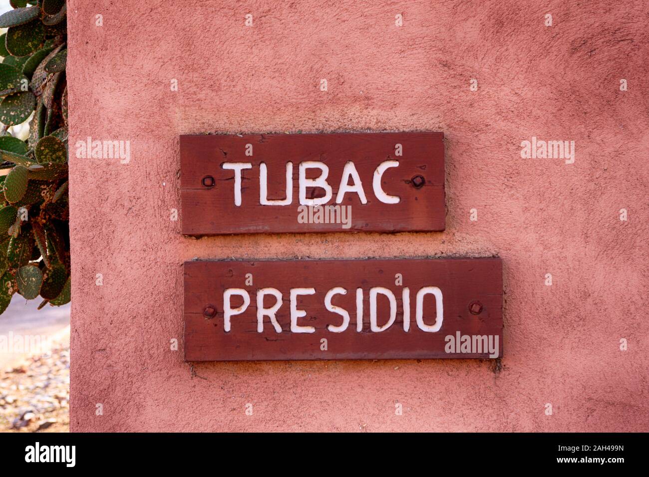 Handmade wooden wall signs for Tubac and Presidio in Tubac Arizona ...