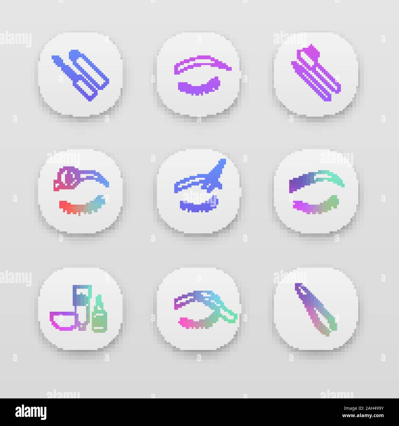 Eyebrow dye woman Stock Vector Images - Alamy