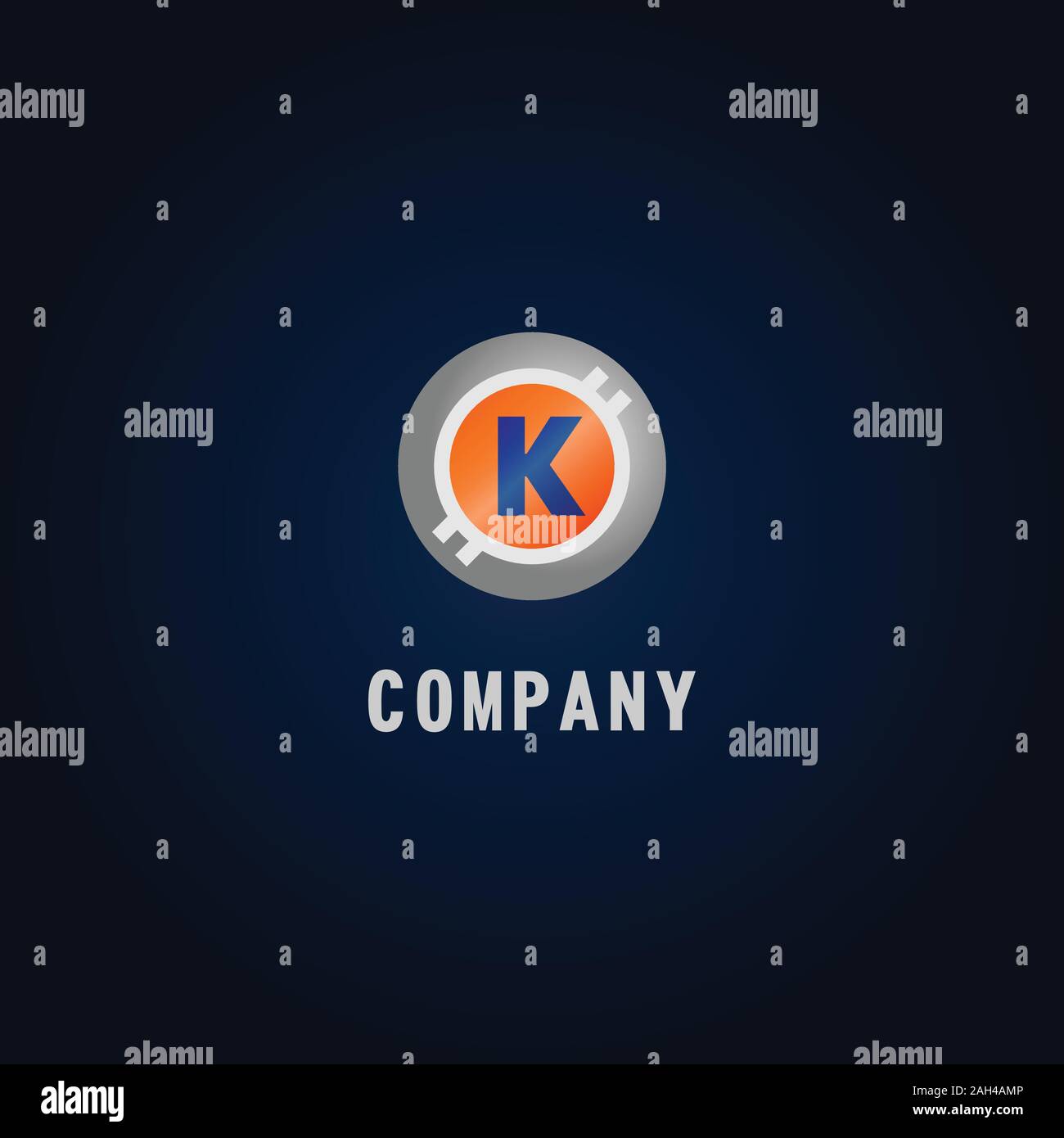 Letter K Alphabetic Logo Design Template, Crypto Curency Logo Concept ...