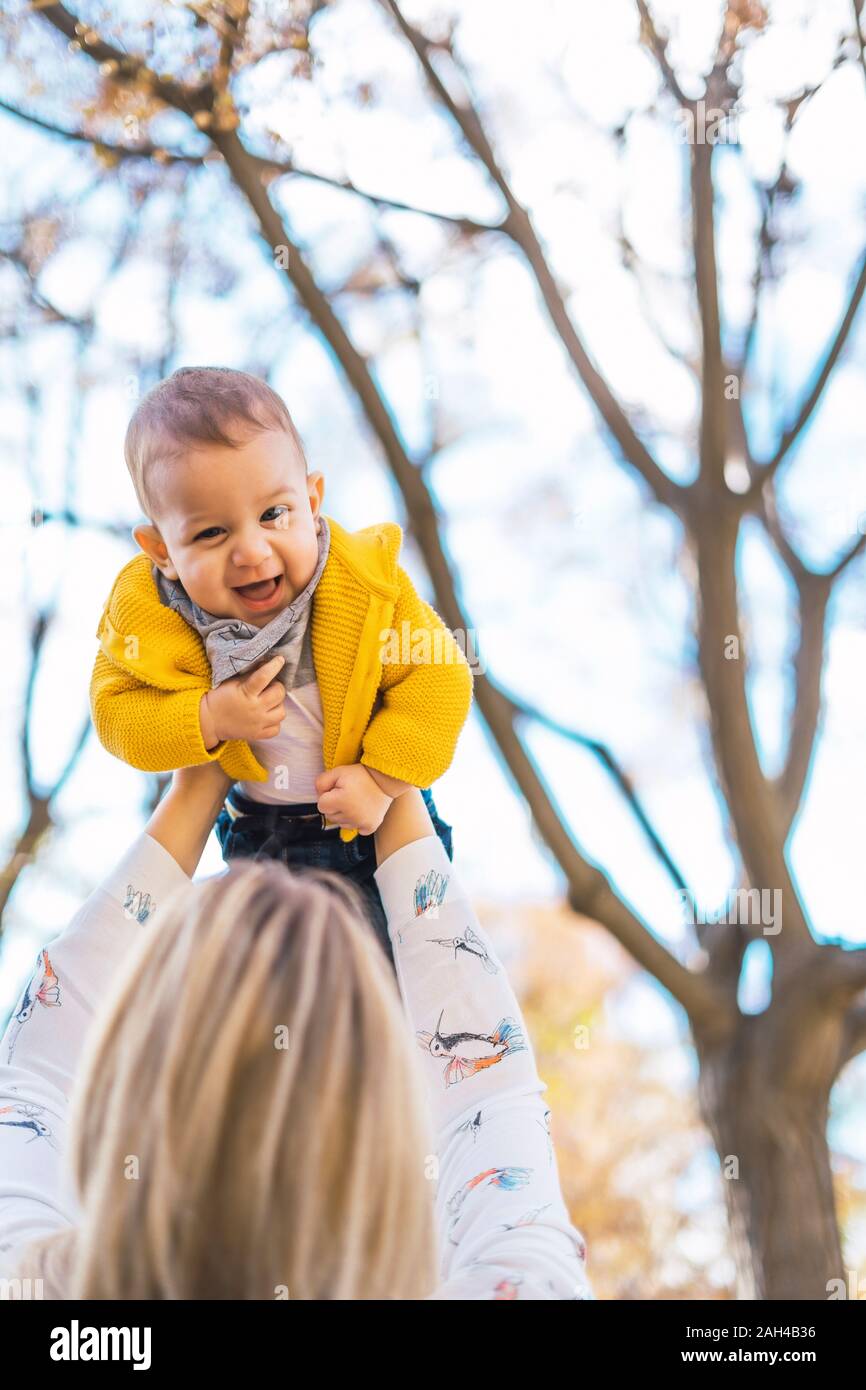 Lifting person aloft hi-res stock photography and images - Alamy