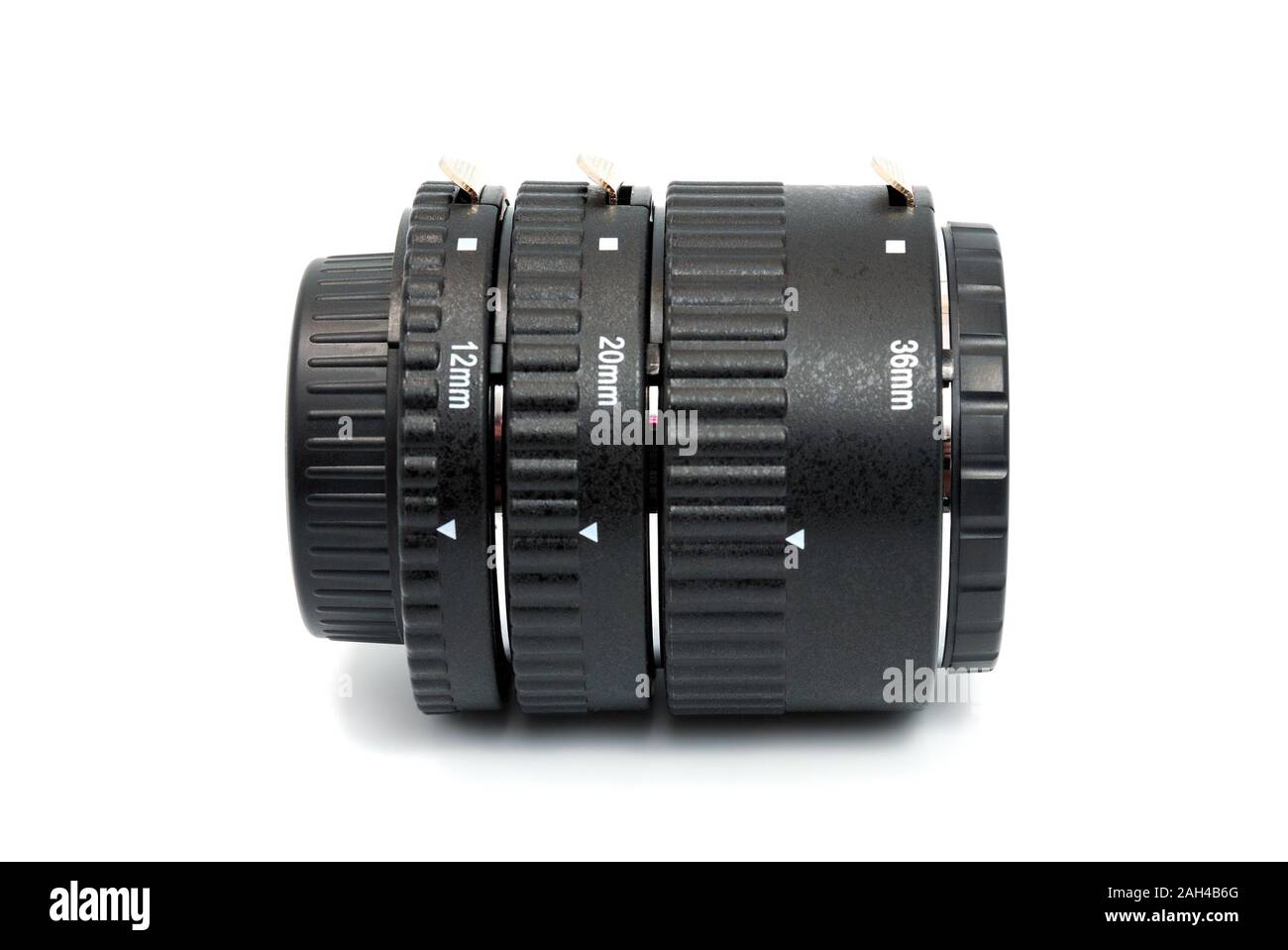 Ring Macro Extension Tube on white background Stock Photo - Alamy