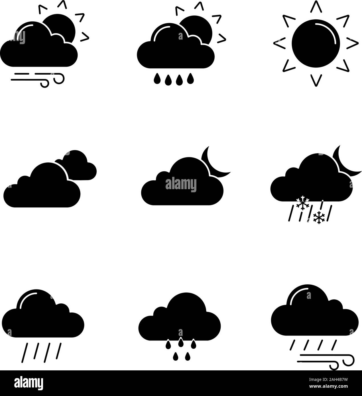 Weather Forecast Clipart Black And White