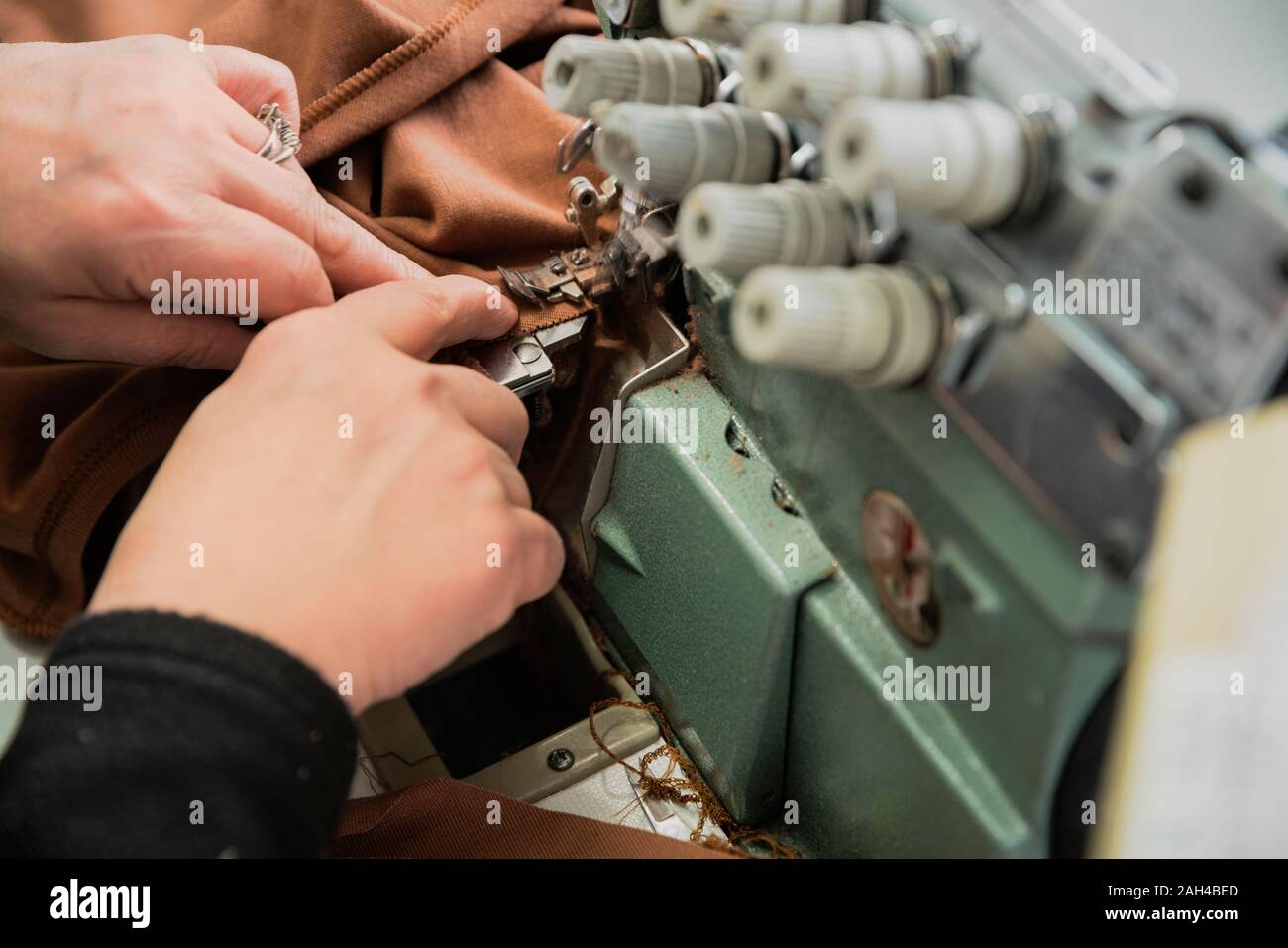 Circular knitting machine hi-res stock photography and images - Alamy