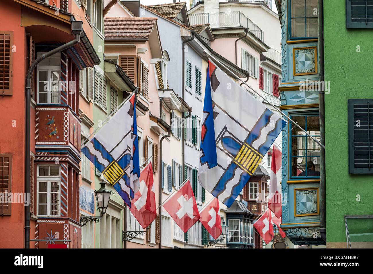 Swiss canton flags hi-res stock photography and images - Alamy