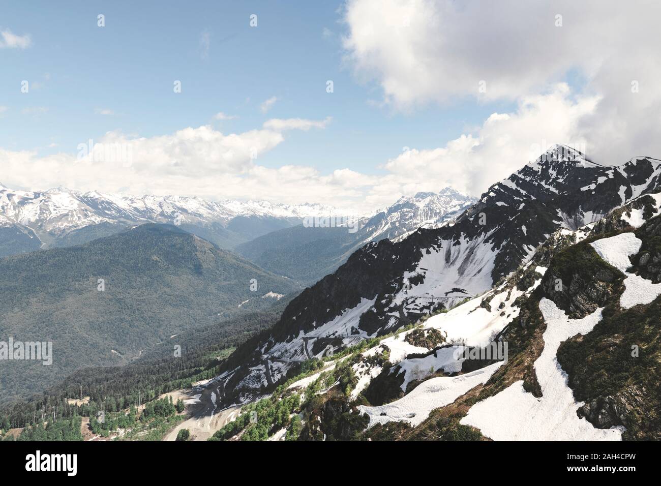 Mountain view caucasus range hi-res stock photography and images - Alamy